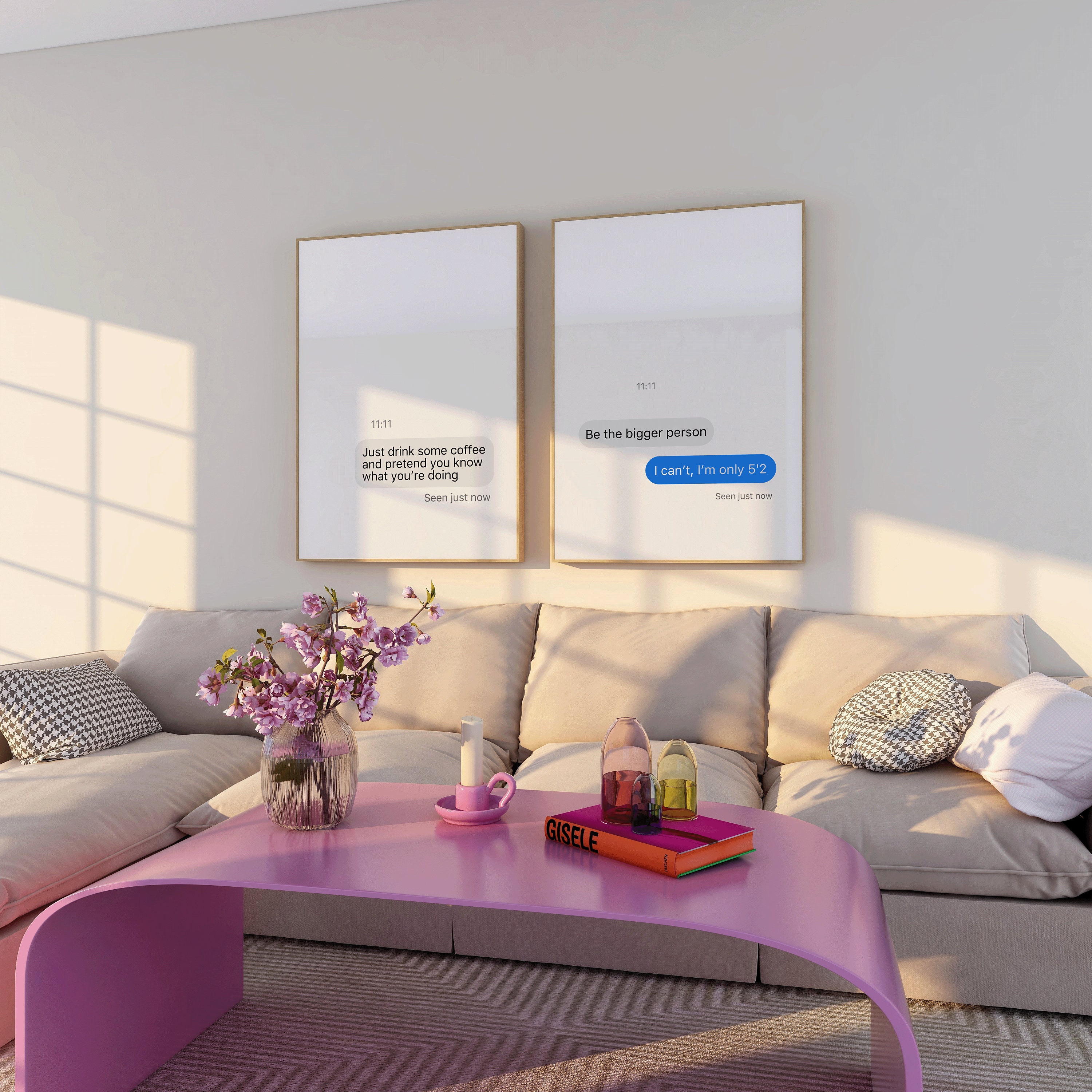 Text Message Quote Wall Art Printable Poster, Typography Wall Art ...