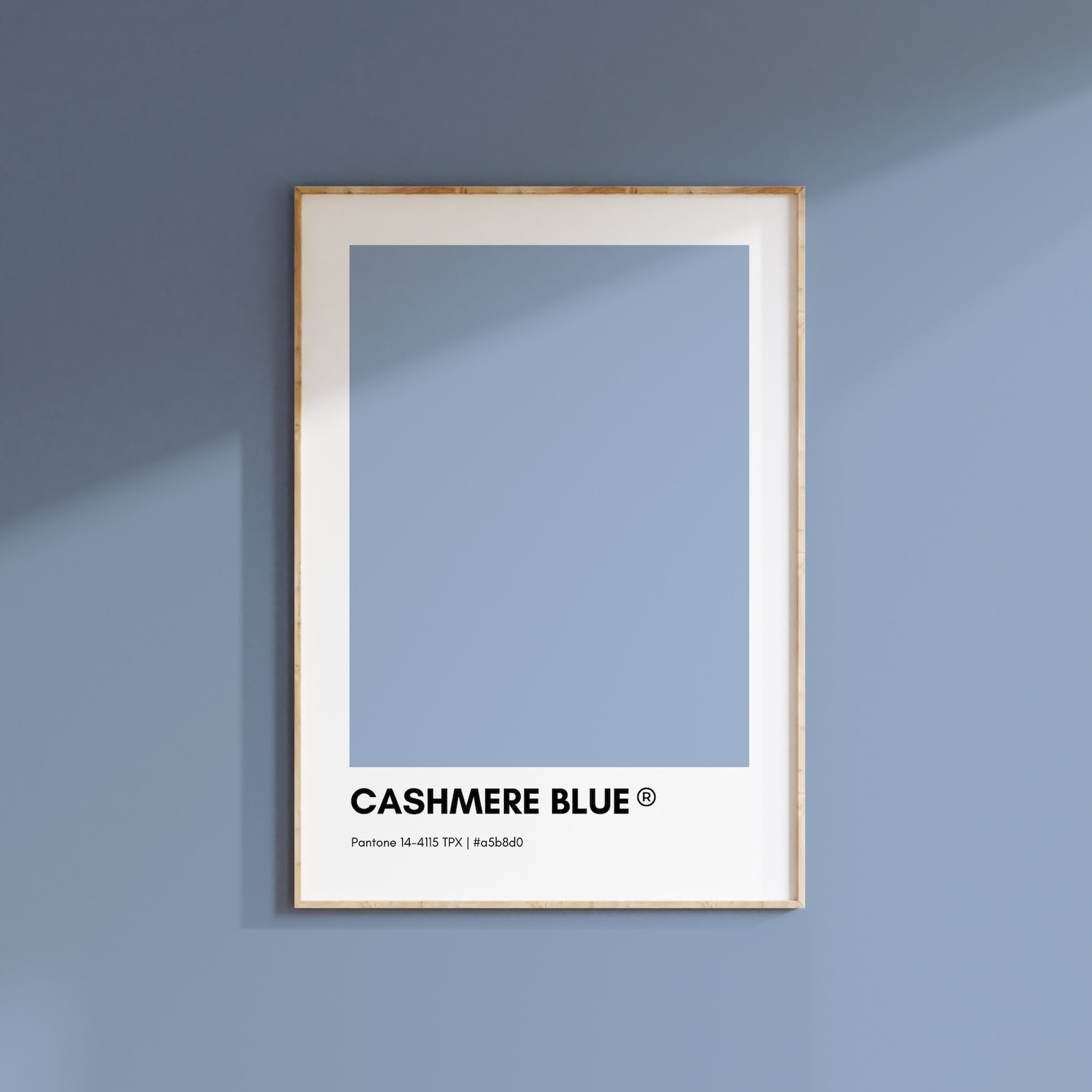 Pantone BLUE Wall Art Printable Bundle Set of 6 Prints Blue Pantone ...