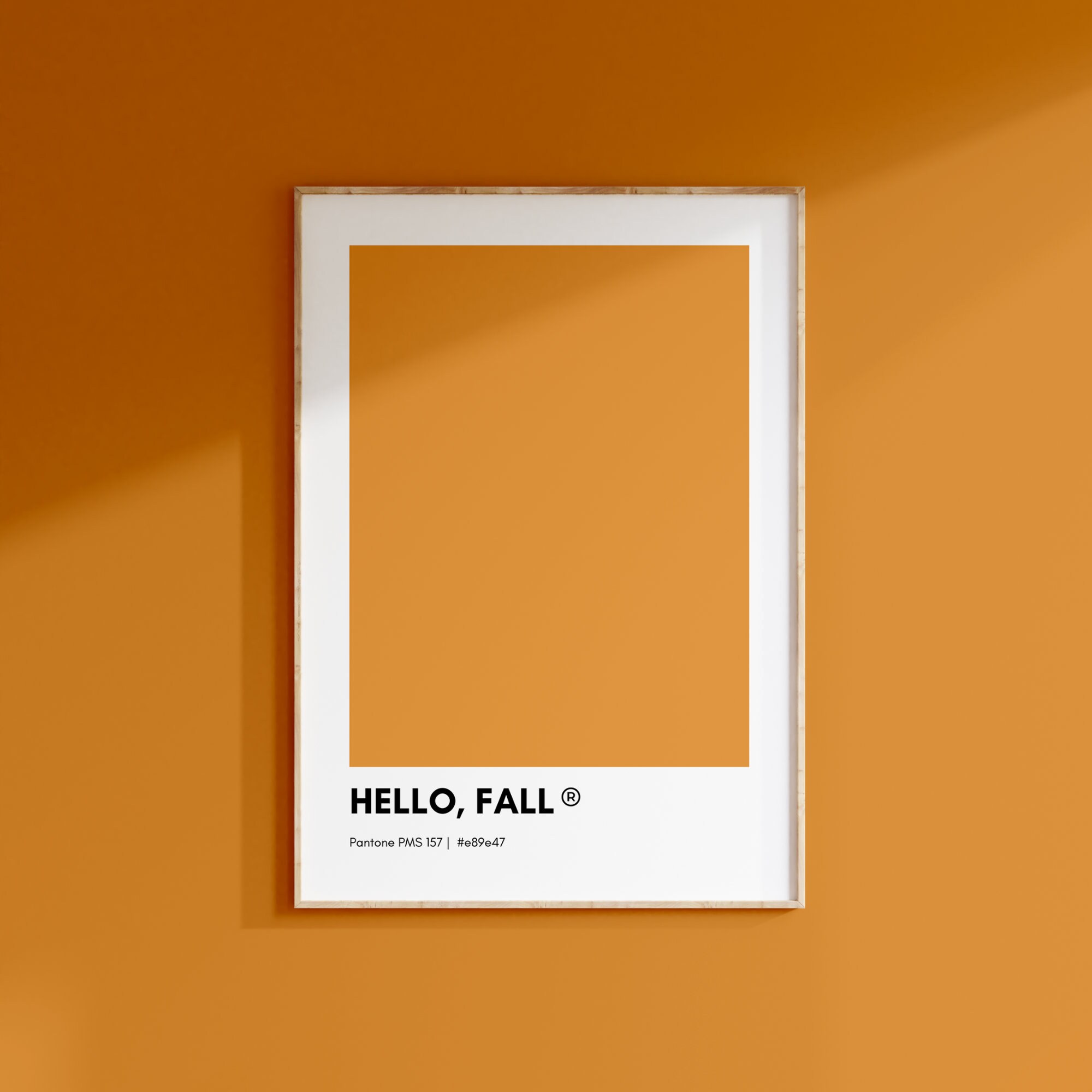 Pantone FALL Collection Wall Art Printable Bundle, Set of 6 Prints Fall ...