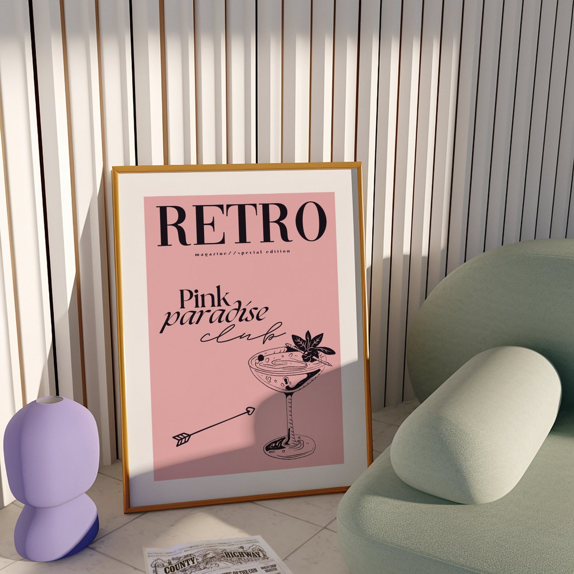 RETRO MAGAZINE Poster Printable, Aesthetic Poster, Magazine Poster ...