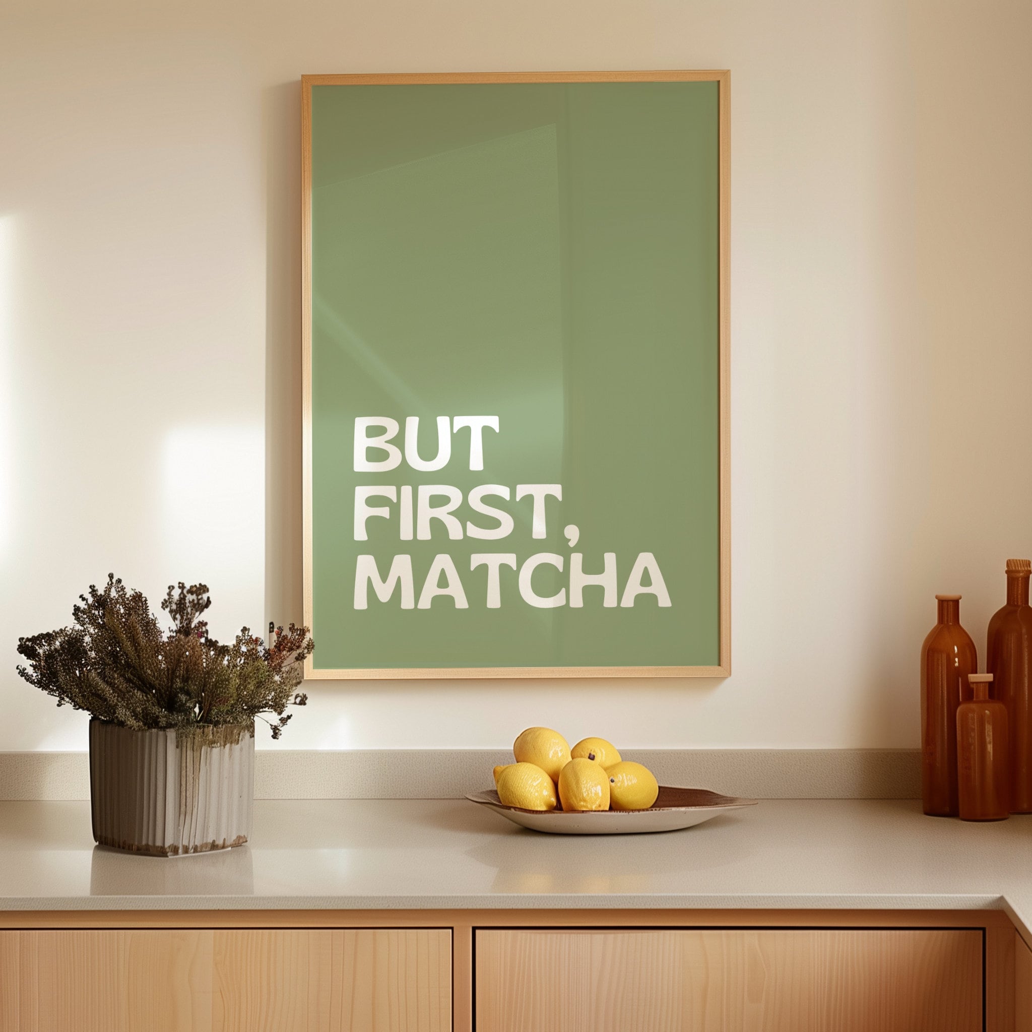 But First Matcha Print, MATCHA Wall Art, Matcha Print Poster ...