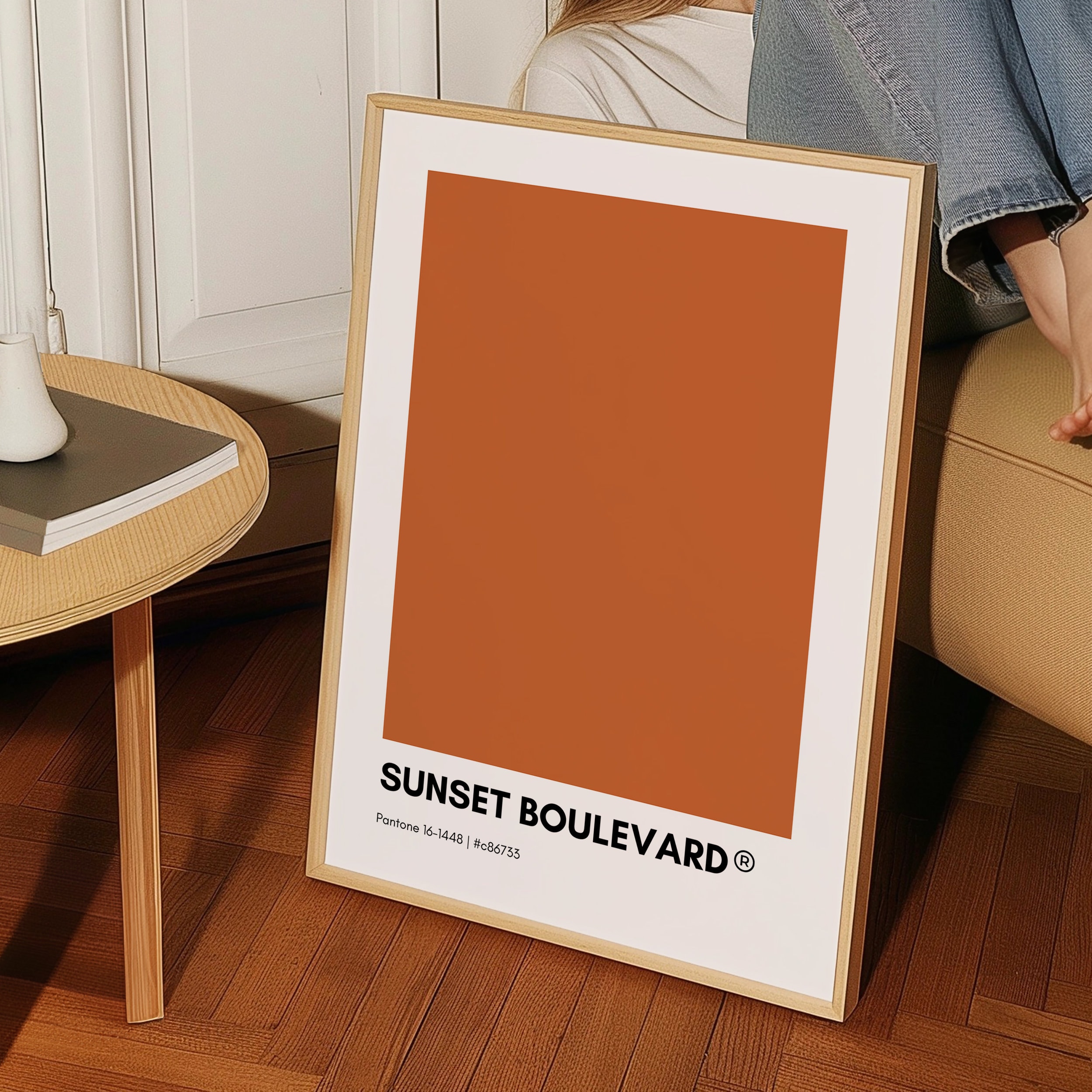 Sunset Blvd Orange Pantone, ORANGE Pantone Print Poster, Orange Pantone ...