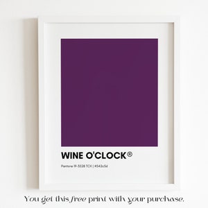 Pantone PURPLE Wall Art Printable Bundle Set of 6 Prints - Etsy