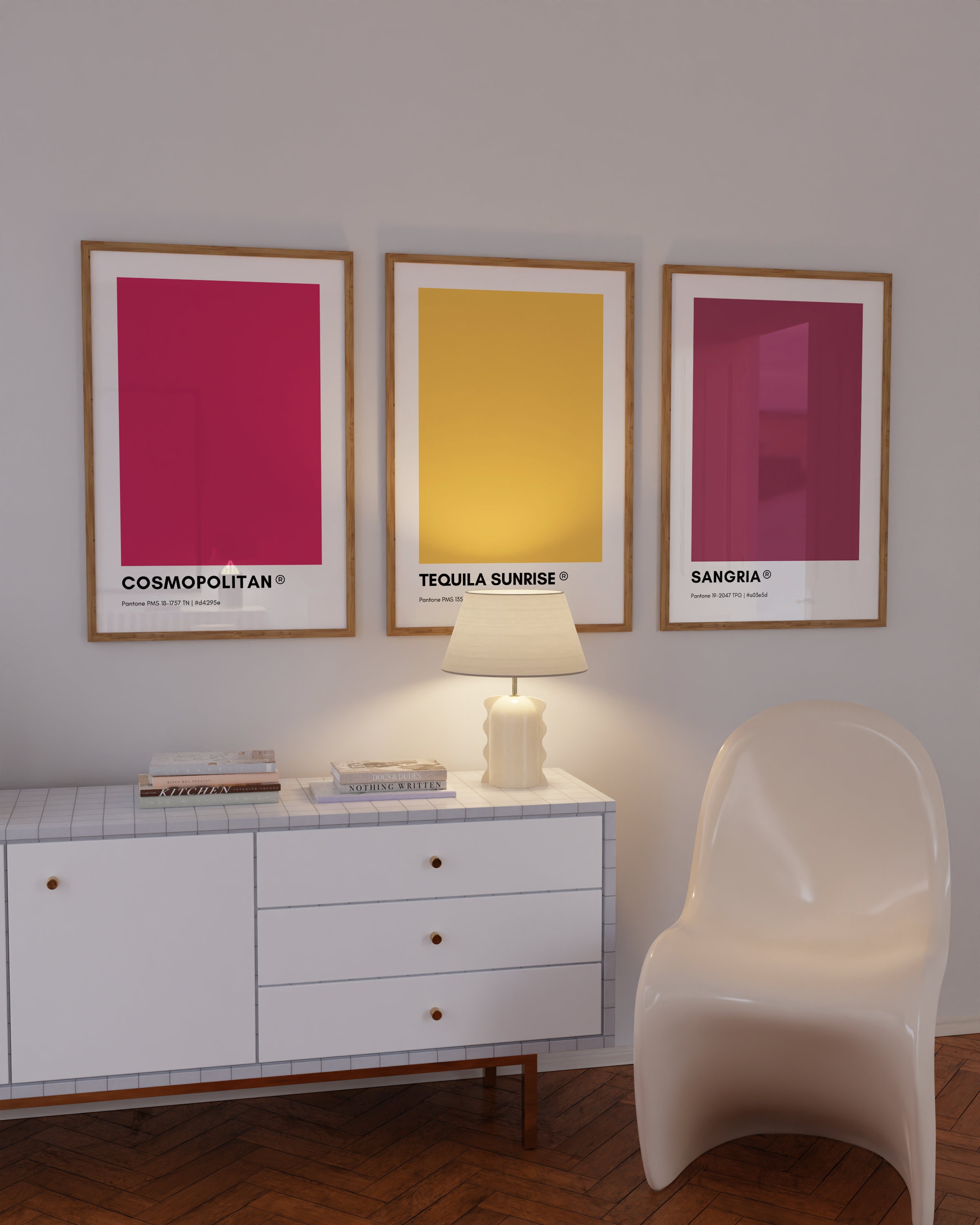 Pantone COCKTAIL Collection Wall Art Printable Bundle, Set of 6 Prints ...