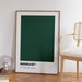 Mermaid Green Pantone, GREEN Pantone Print Poster, Green Pantone Wall ...