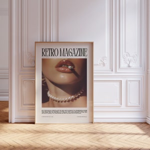RETRO MAGAZINE Poster Printable, Aesthetic Poster, Magazine Poster ...