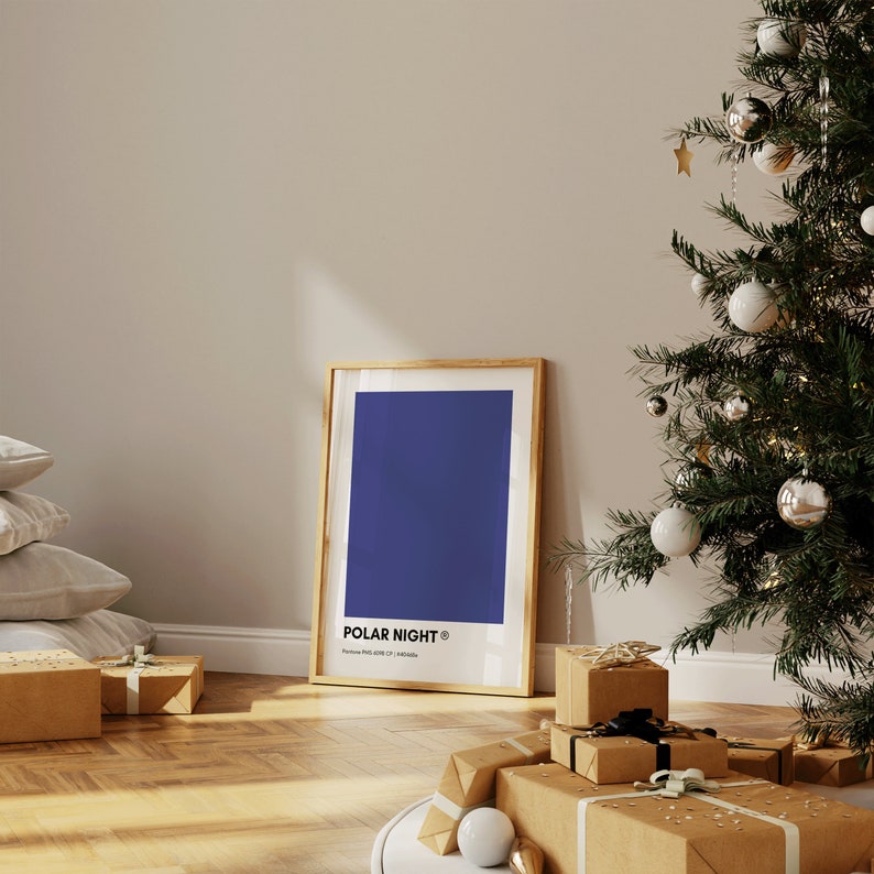 Polar Night Pantone BLUE Pantone Print Poster Winter Pantone - Etsy