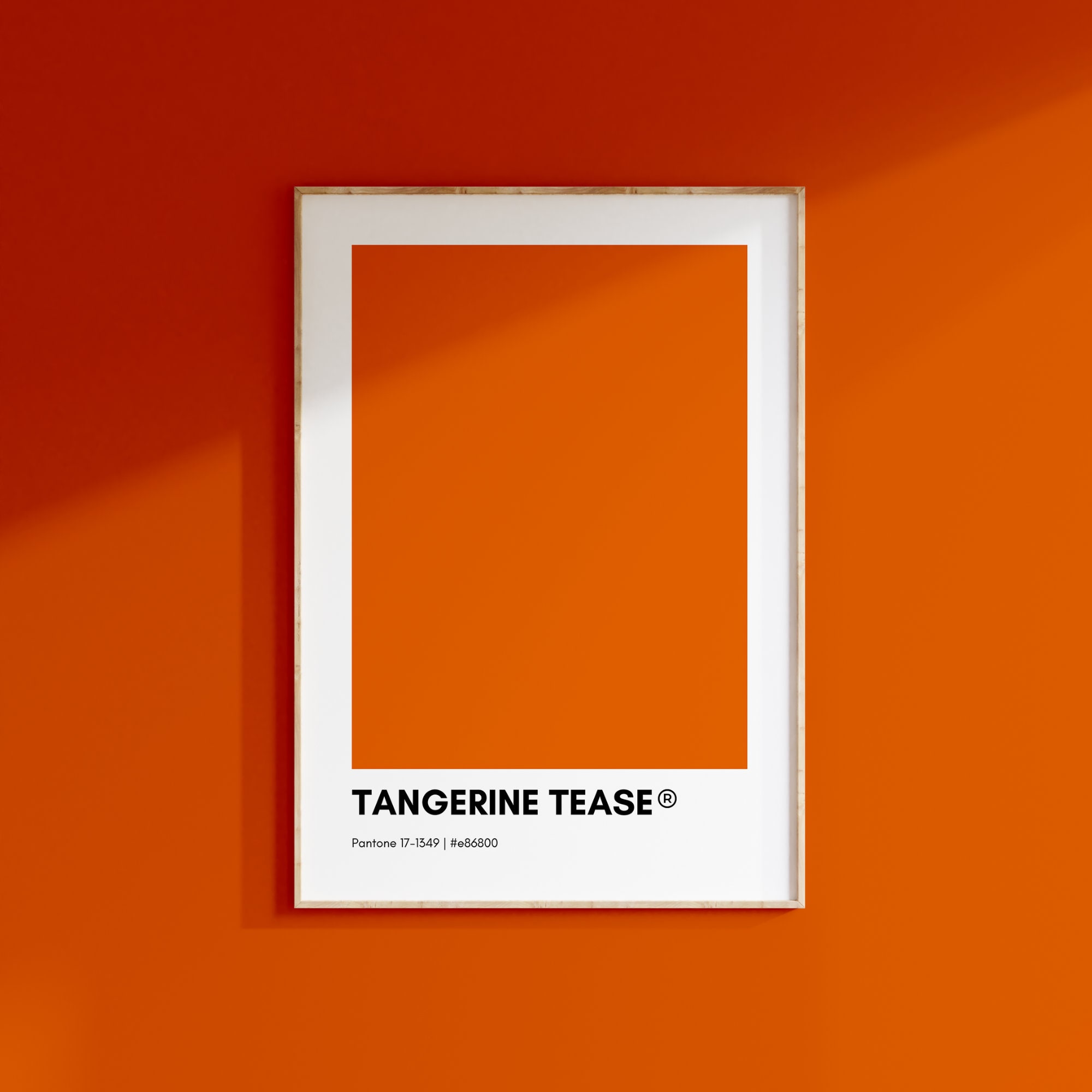 Pantone ORANGE Wall Art Printable Bundle Set of 6 Prints Orange Pantone ...