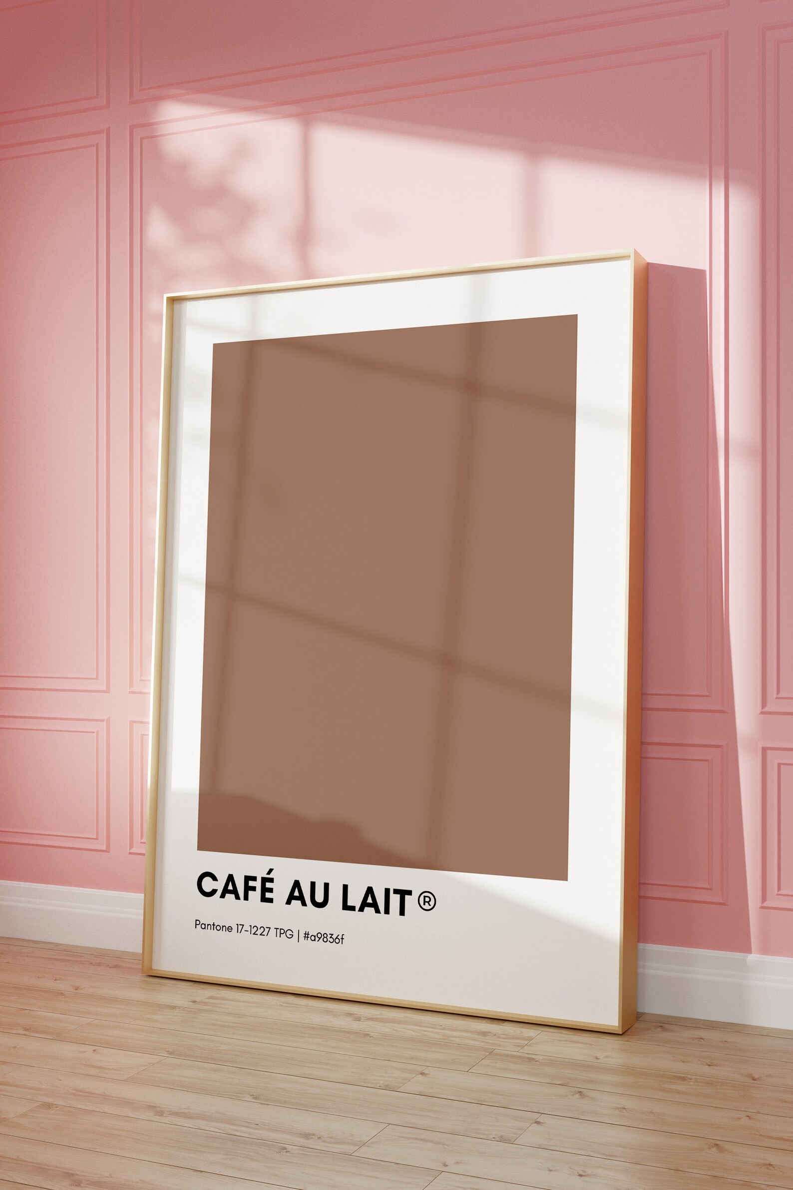 Cafe Au Lait Pantone, COFFEE Pantone Print Poster, Nude Pantone Wall ...