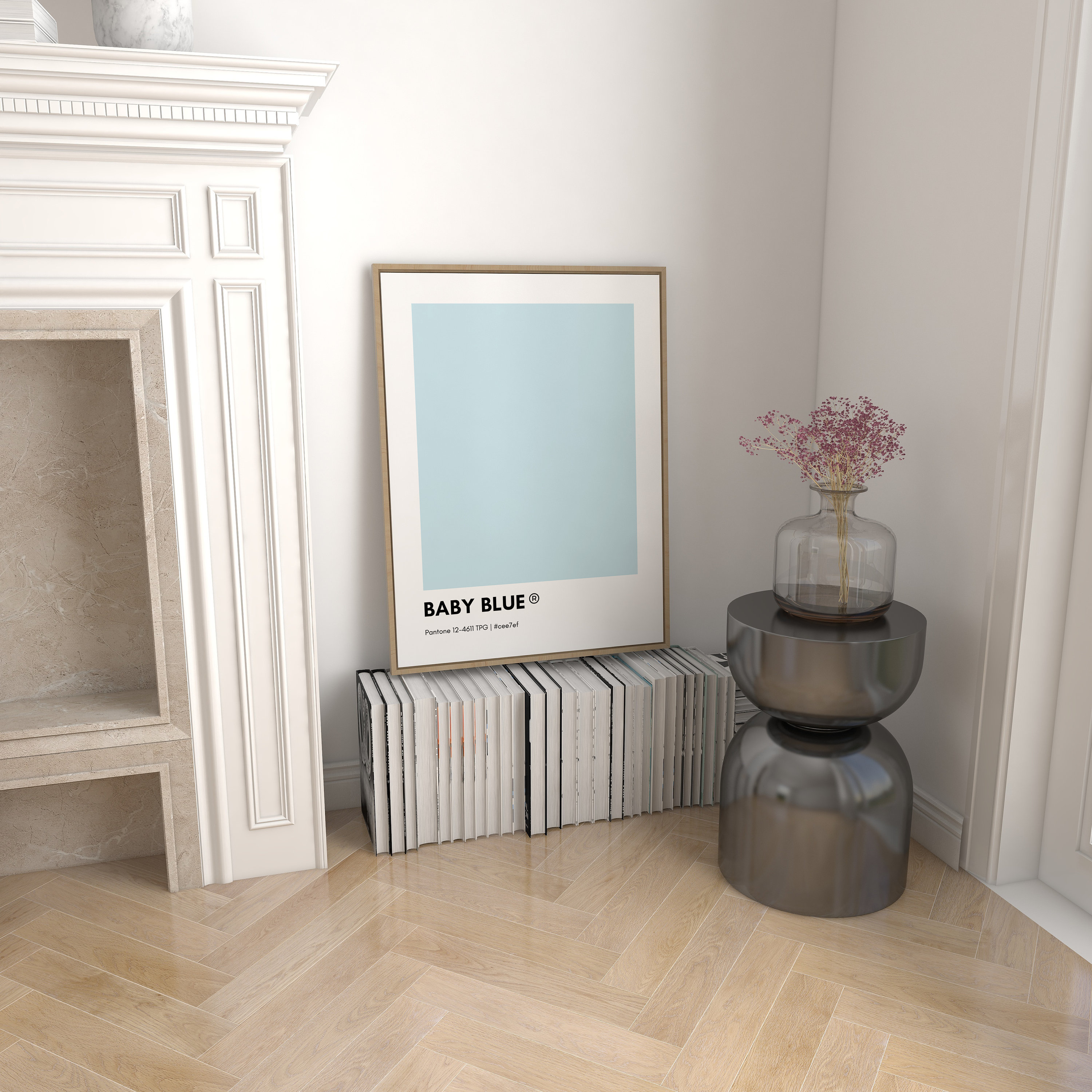 Baby Blue Pantone, BLUE Pantone Print Poster, Blue Wall Art Printable ...