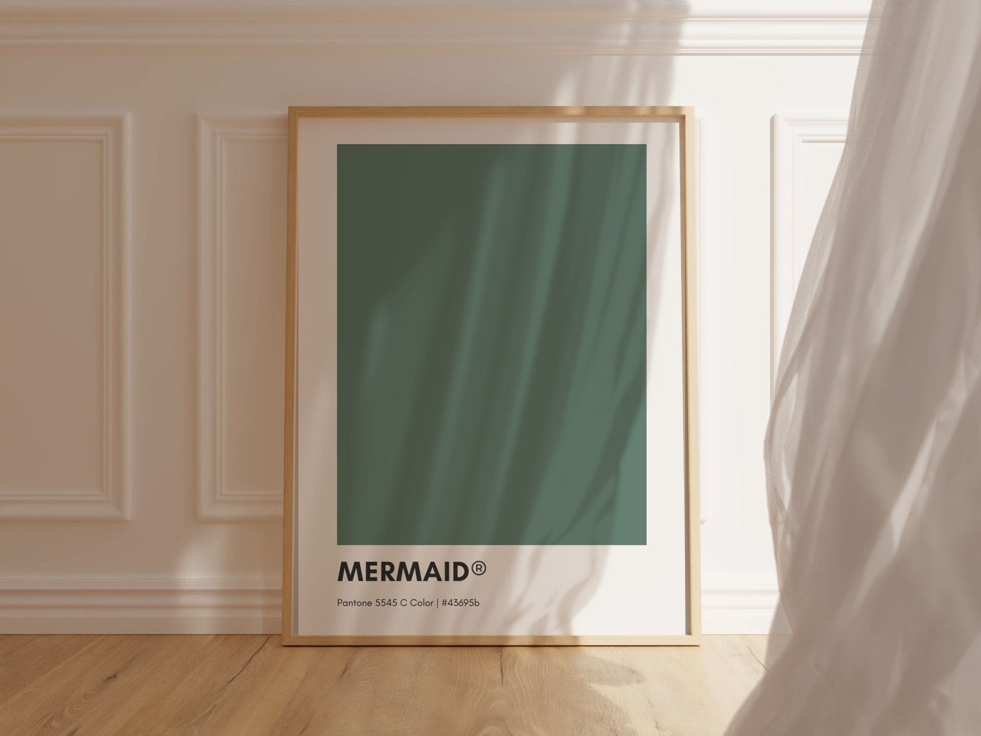 Mermaid Green Pantone GREEN Pantone Print Poster Green - Etsy