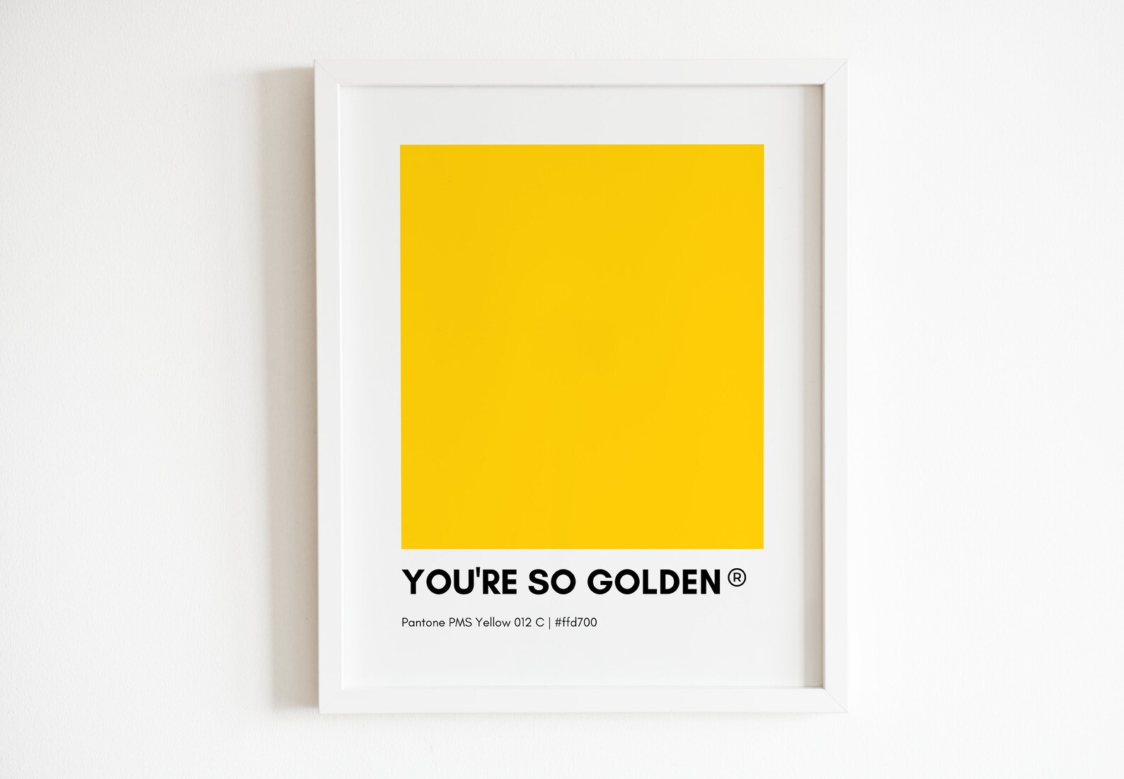 Pantone YELLOW Wall Art Printable Bundle Set of 6 Prints - Etsy