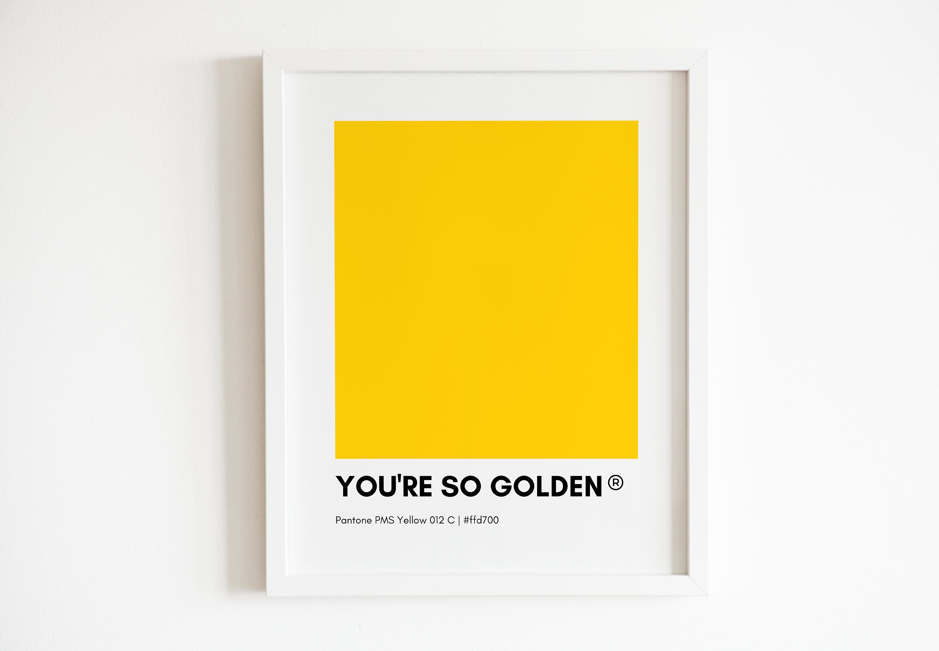 Pantone YELLOW Wall Art Printable Bundle Set of 6 Prints - Etsy Australia