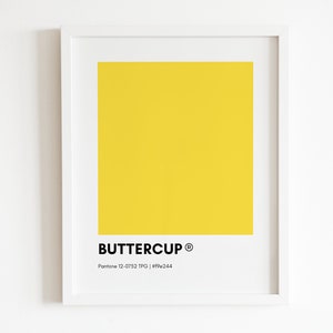 Pantone YELLOW Wall Art Printable Bundle Set of 6 Prints - Etsy