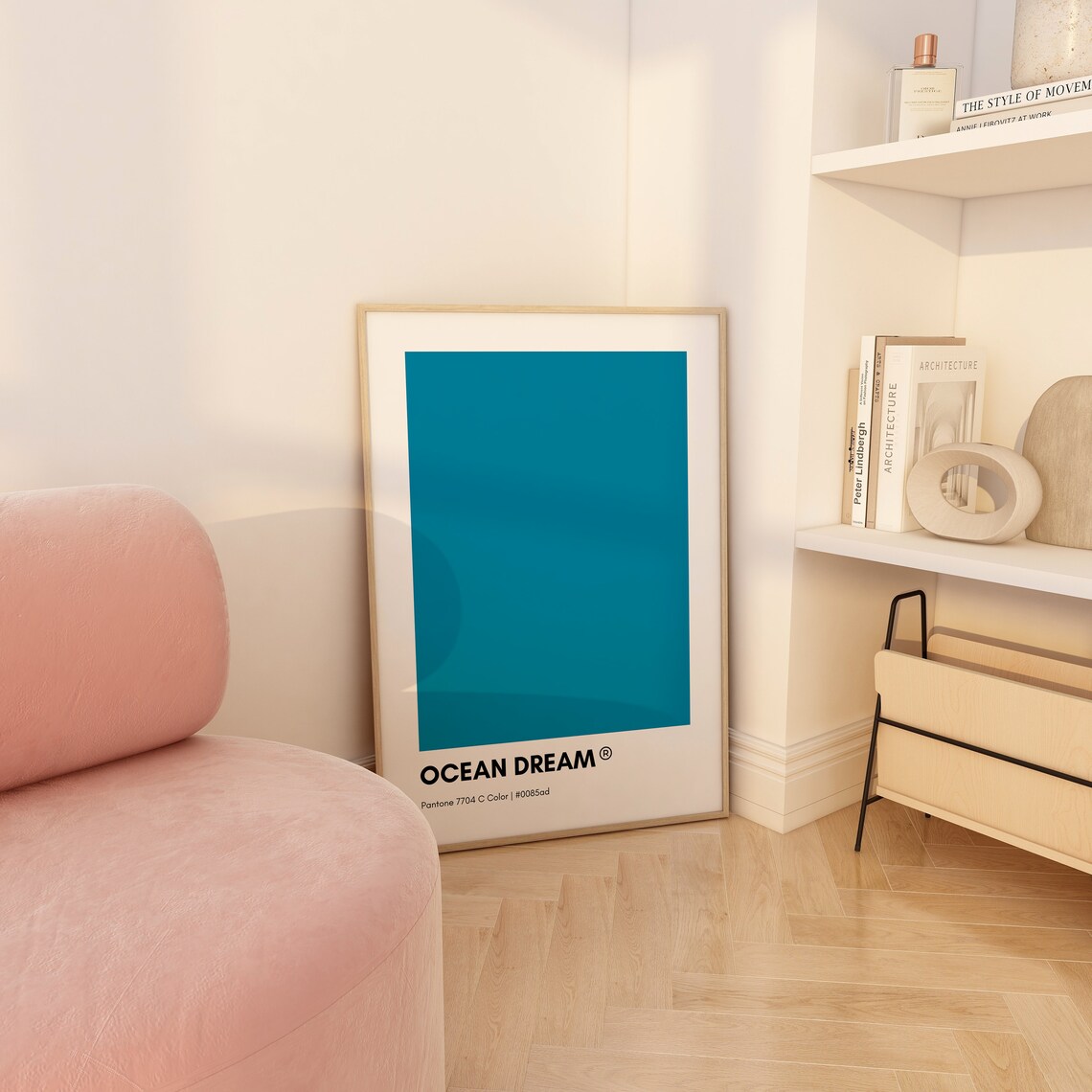 Ocean Dream Blue Pantone BLUE Pantone Print Poster Blue Wall - Etsy