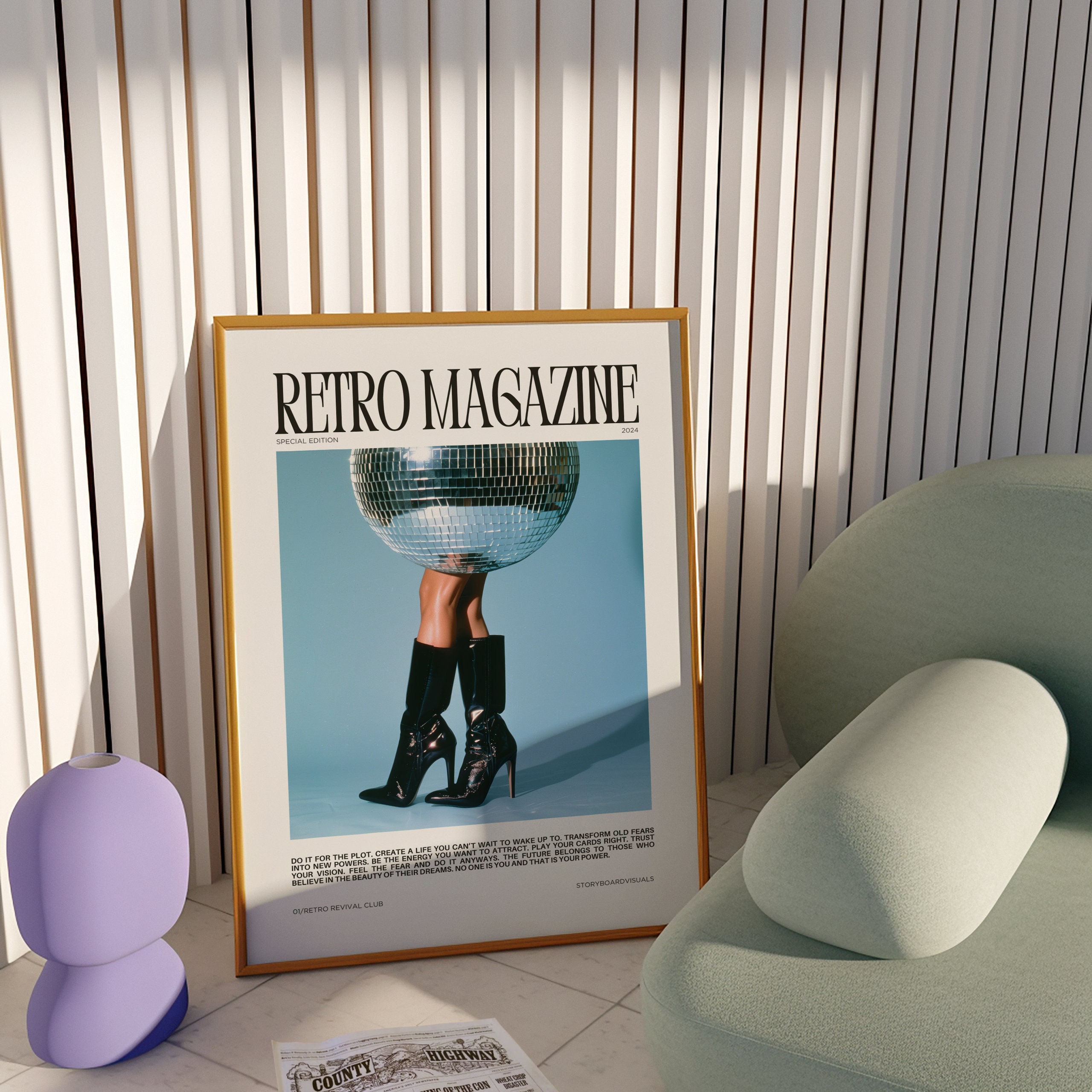 RETRO MAGAZINE Poster Printable, Aesthetic Poster, Magazine Poster ...