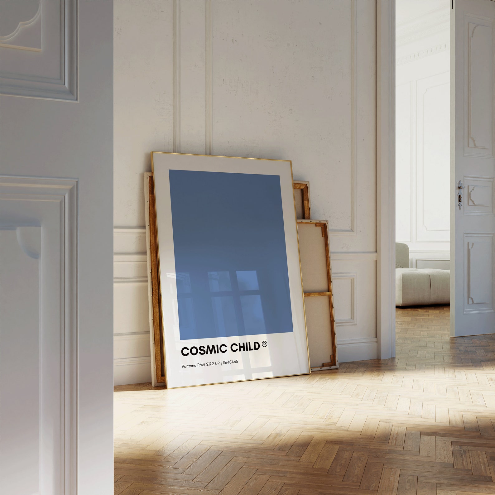 Cosmic Child Pantone, BLUE Pantone Print Poster, Pantone Wall Art ...