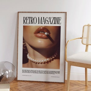 RETRO MAGAZINE Poster Printable, Aesthetic Poster, Magazine Poster ...