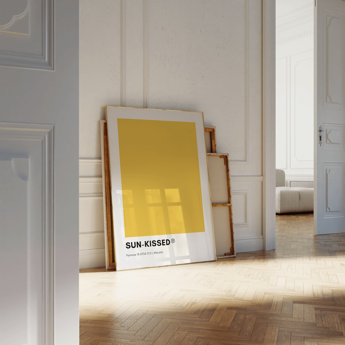 Sun-kissed Yellow Pantone,yellow Pantone Print Poster,yellow Pantone ...