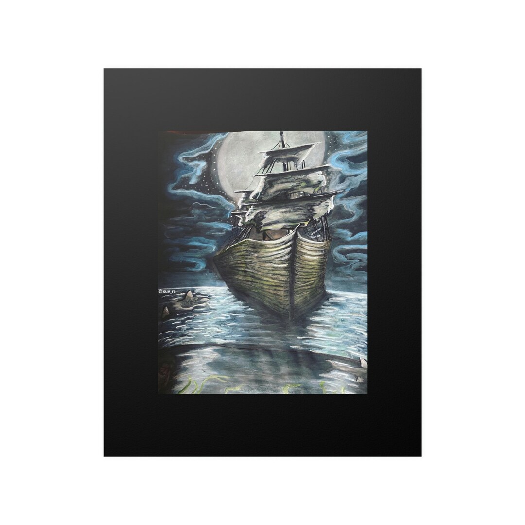 USS Da Spookz - 11"x9" Original Artwork Satin Posters (210gsm) - Etsy