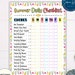 Summer Daily Checklist for Kids to Do List Printable Chore | Etsy