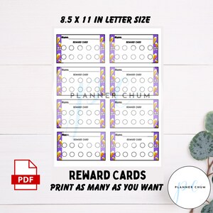Printable Reward System, Classroom Reward System, Affirmation Cards ...