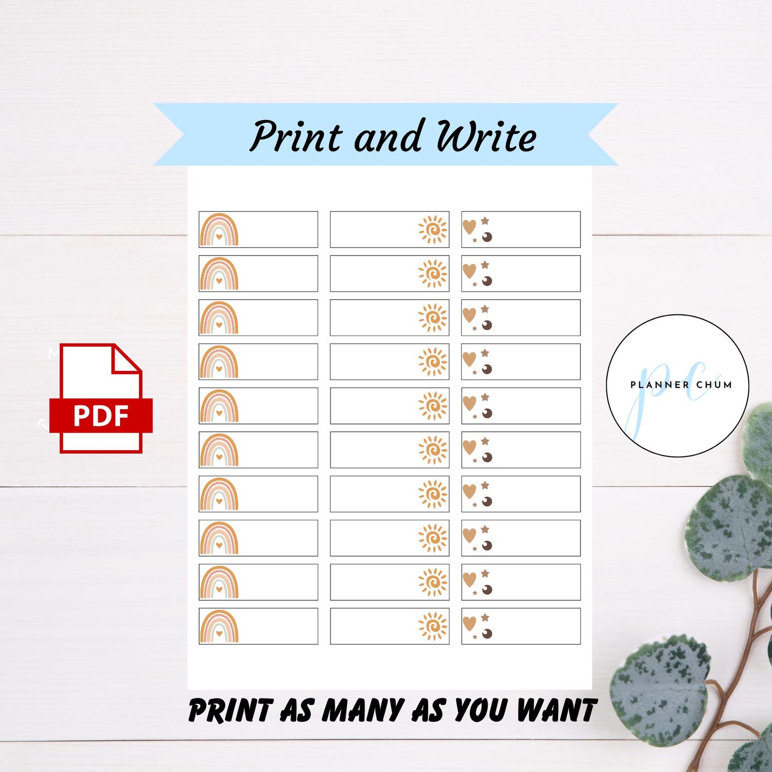 Boho Editable School Labels, Printable Name Labels for School Supplies ...