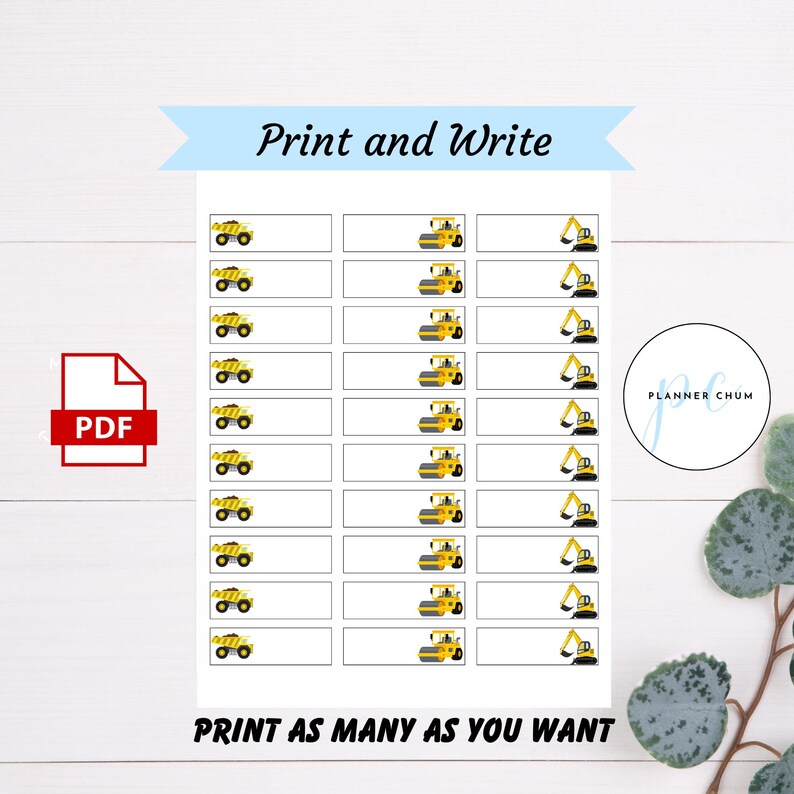 Back to School Printable, Daycare Labels, Back to School Printable ...