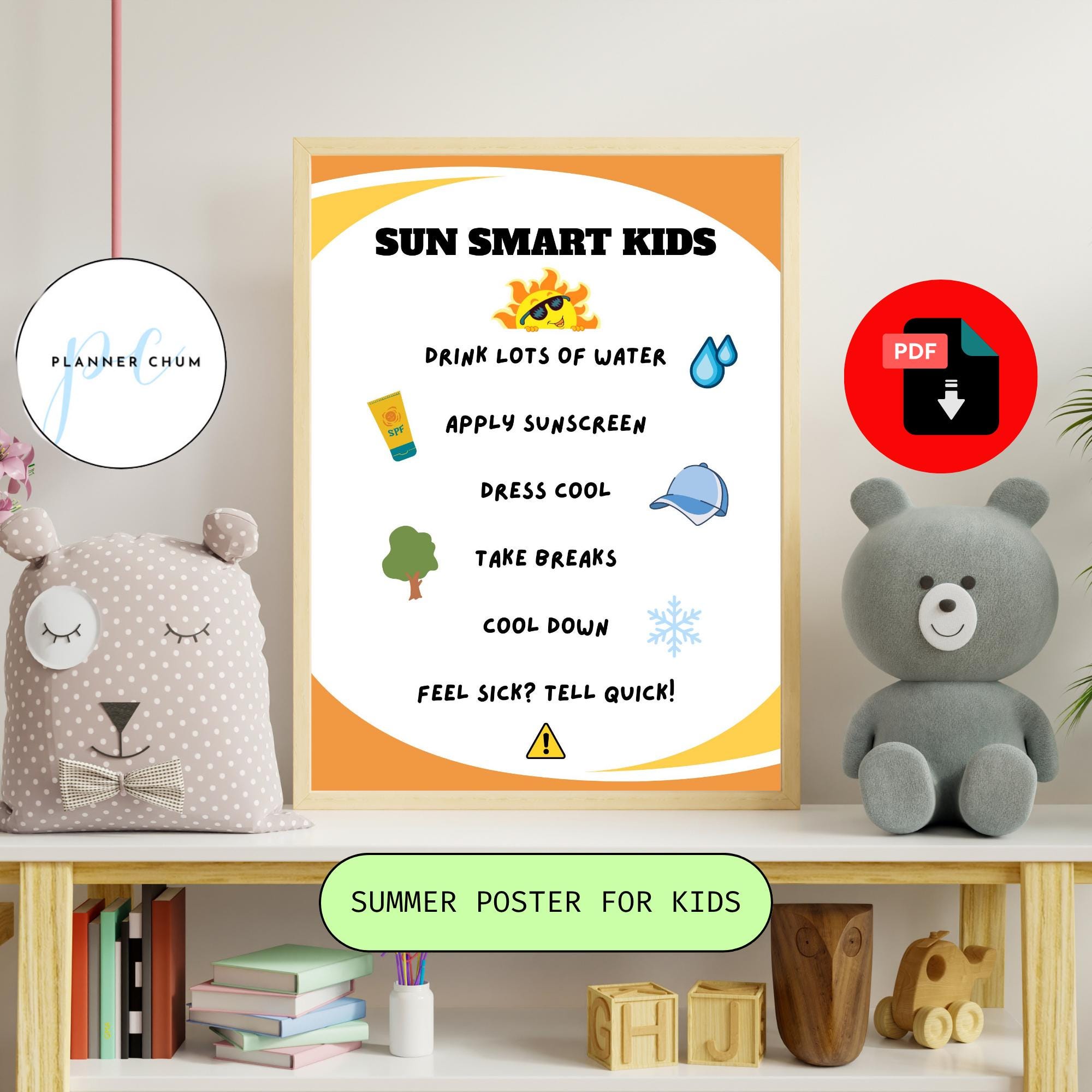 Summer Rules for Kids, Sun Safety Rules Poster, Popular Printables ...