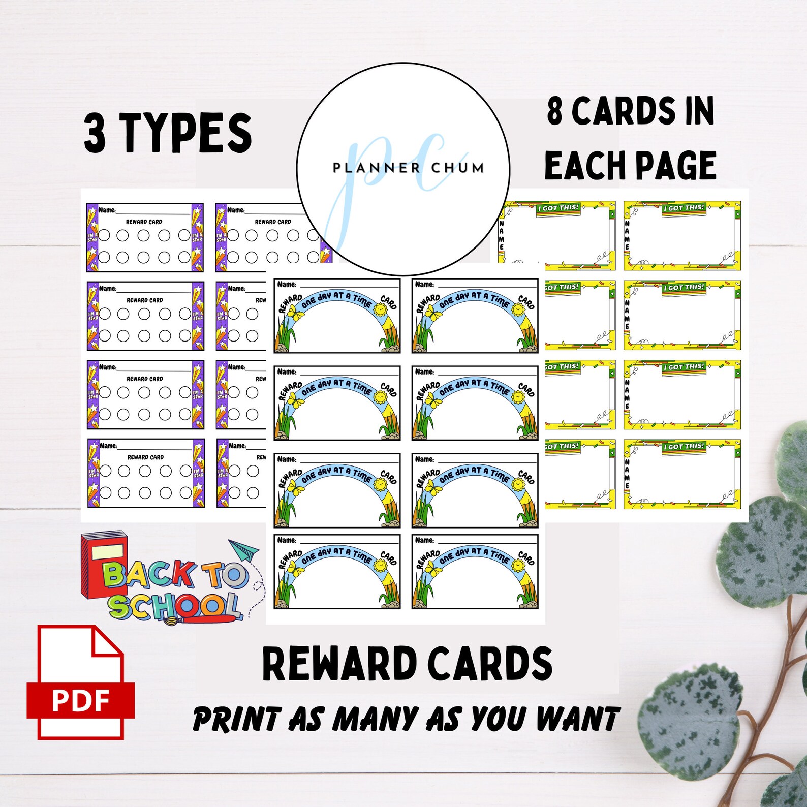 Printable Reward System, Classroom Reward System, Affirmation Cards ...