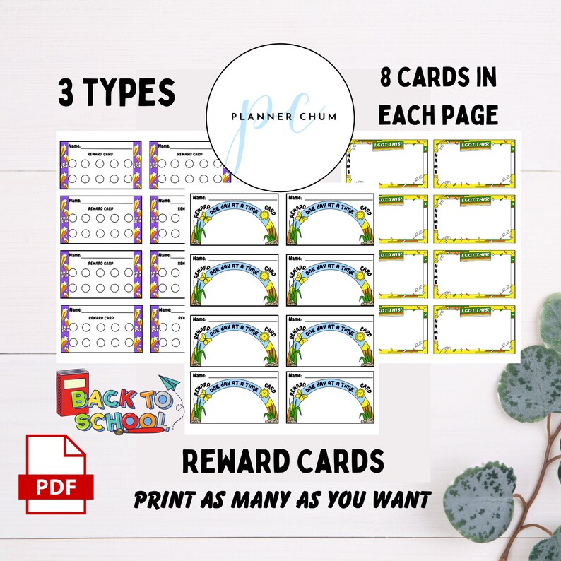 Printable Reward System, Classroom Reward System, Affirmation Cards ...