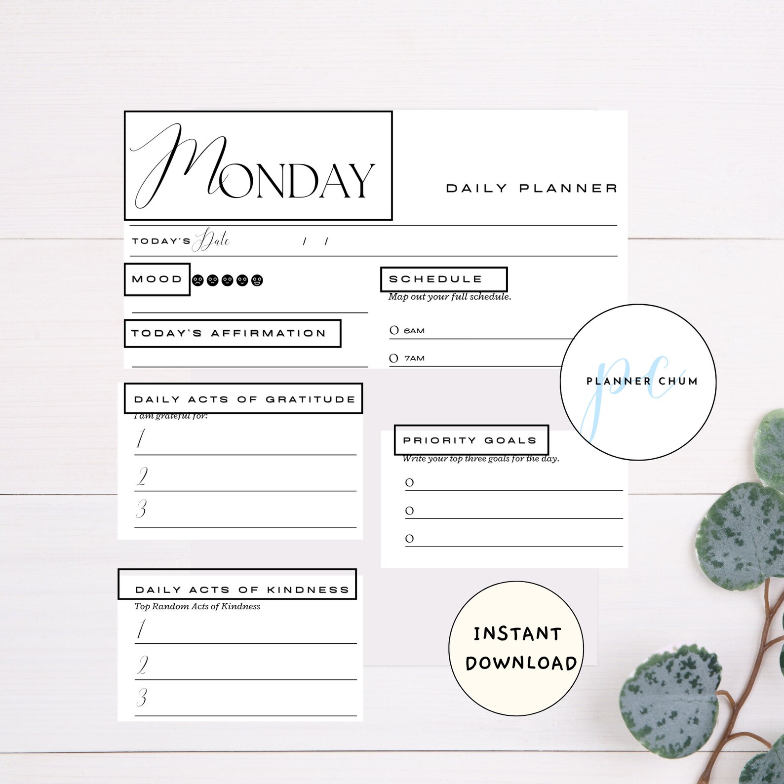 Student Planner, ADHD Planner, Printable 2023 Weekly Schedule, Self ...