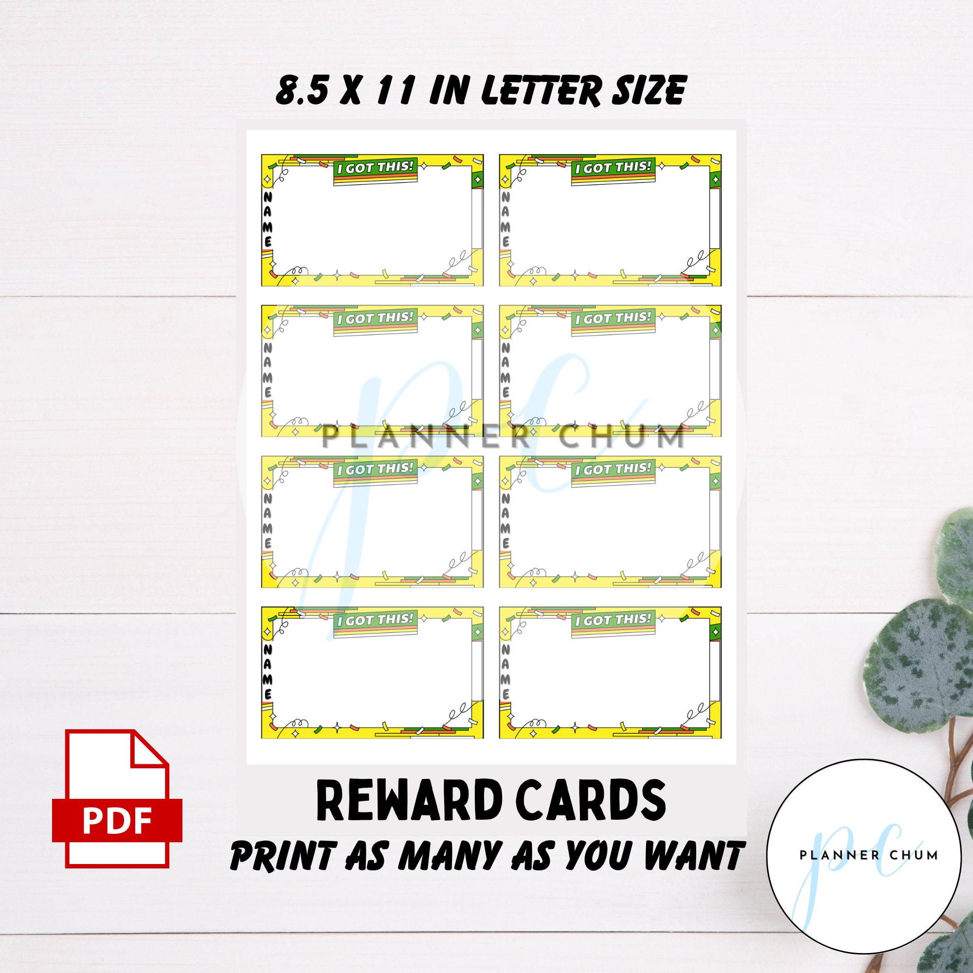 Printable Reward System, Classroom Reward System, Affirmation Cards ...