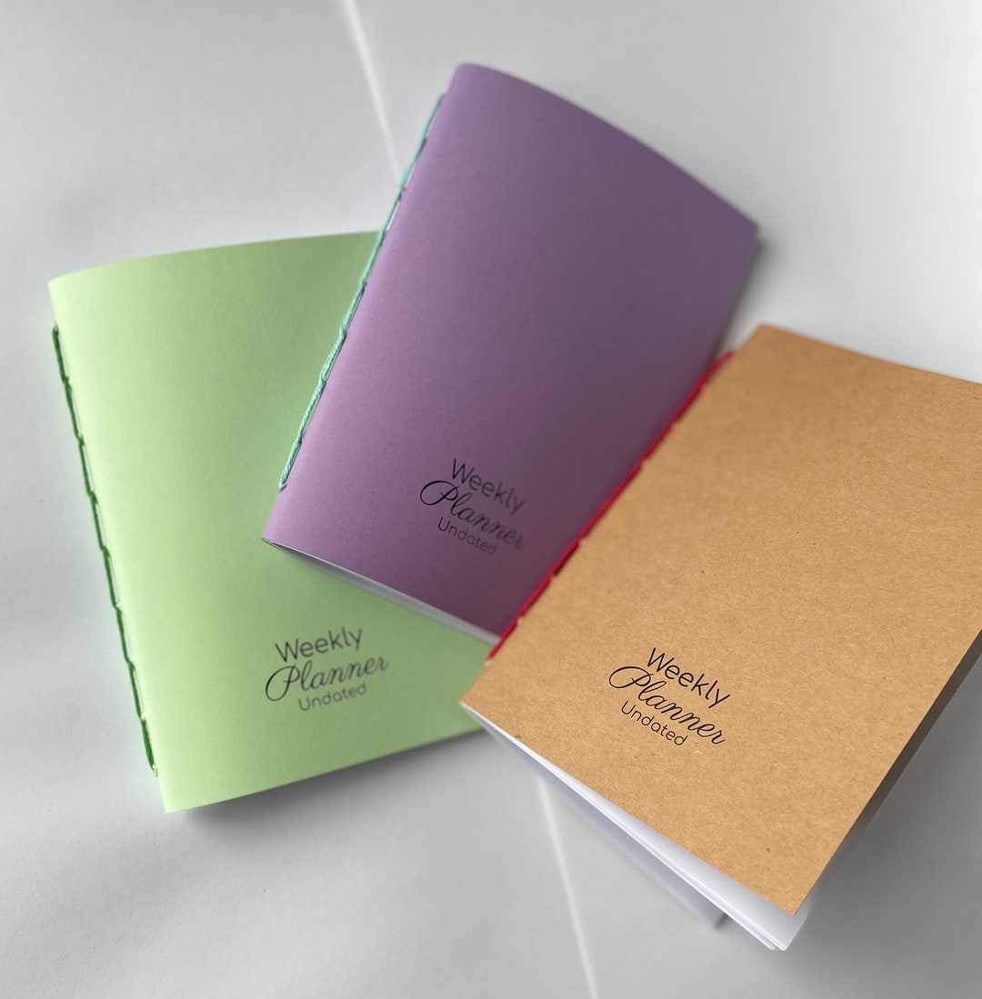 Soft Cover Planner Choose Cover Colour Planner Weekly - Etsy
