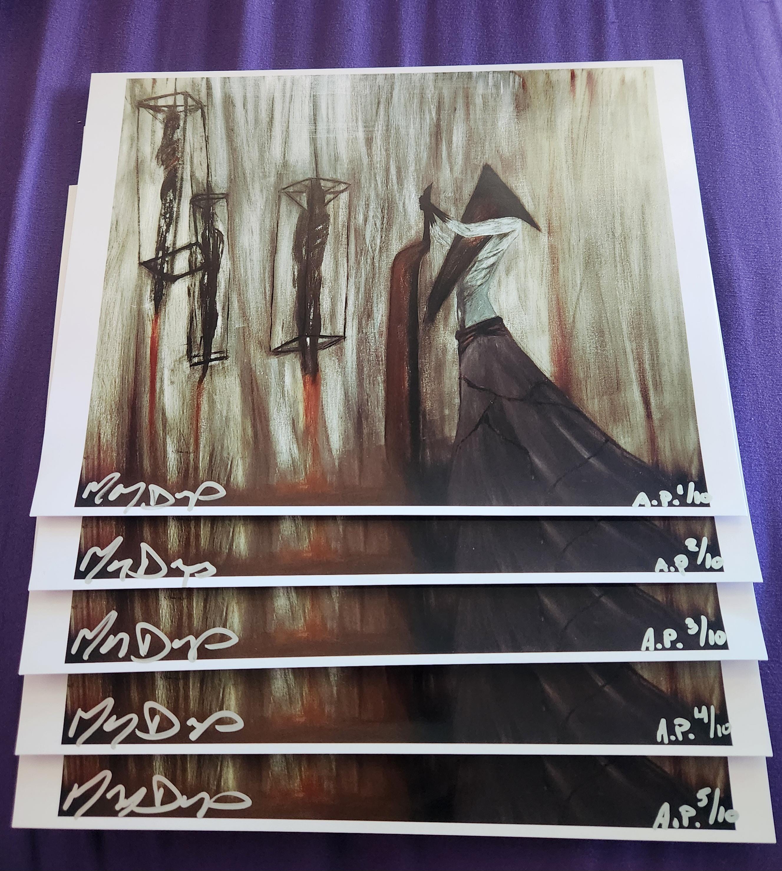 Silent Hill Pyramid Head Original Painting Artist Proof Print Signed ...