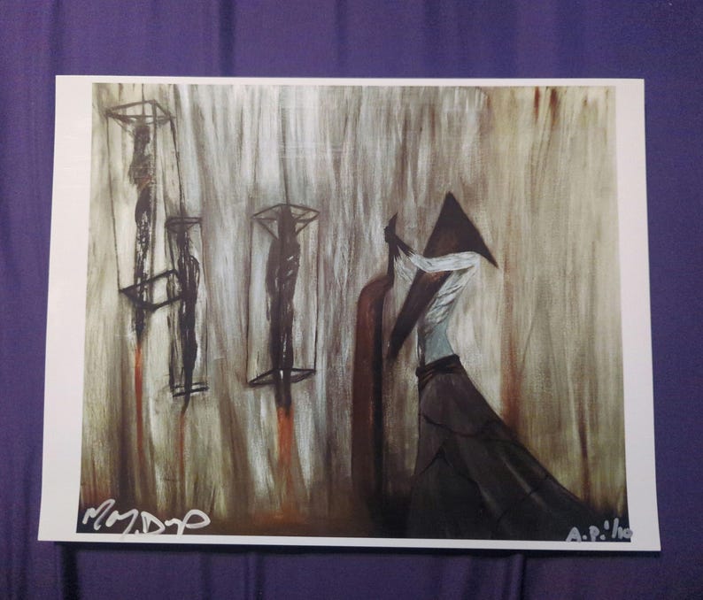 Silent Hill Pyramid Head Original Painting Artist Proof Print Signed ...