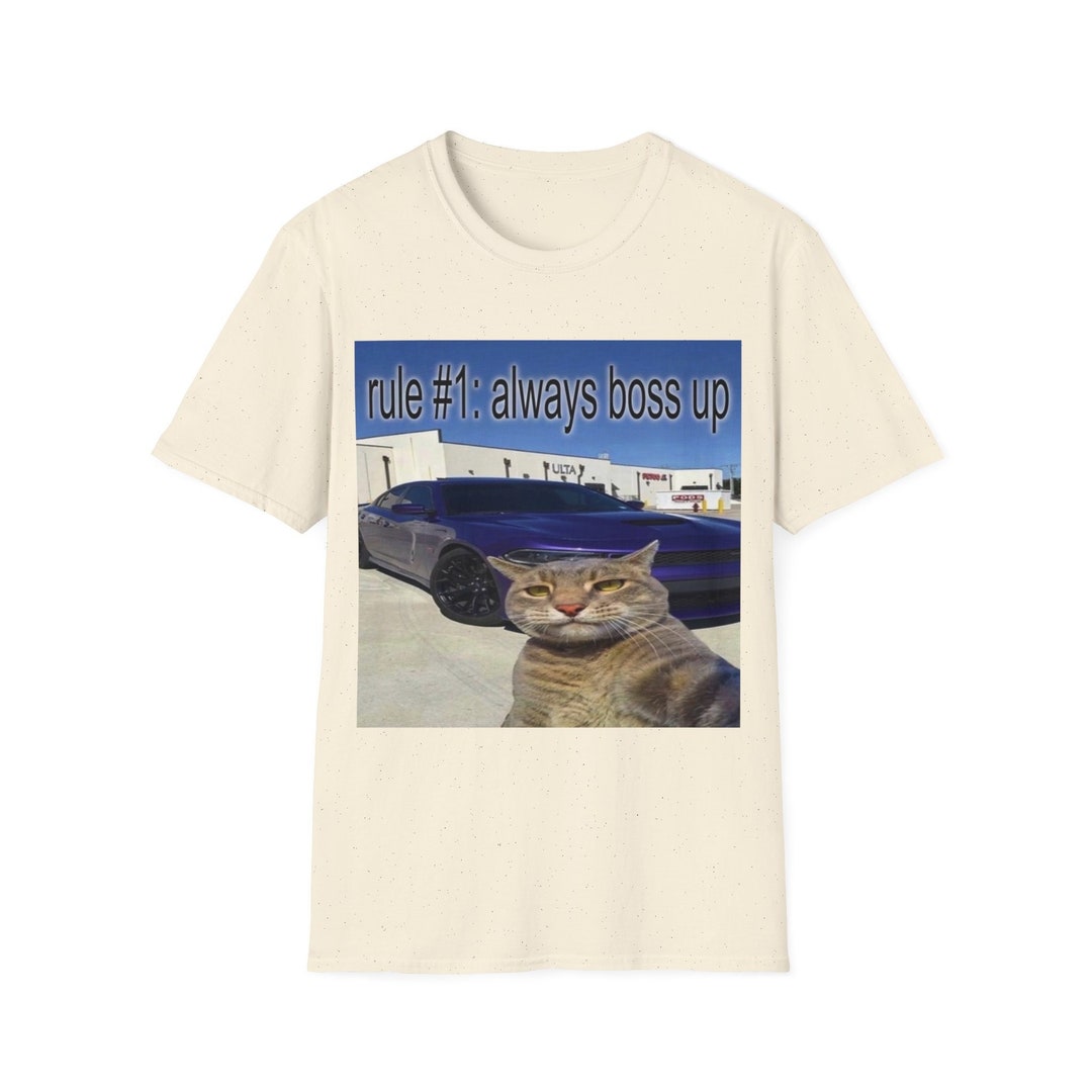 Rule 1 Always Boss up Cat Shirt Cat Meme Positivity Unisex Tee - Etsy