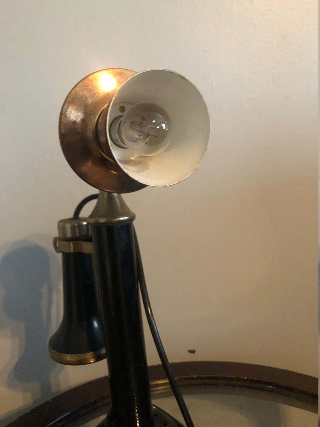 Upcycled Vintage Telephone Lamp - Etsy