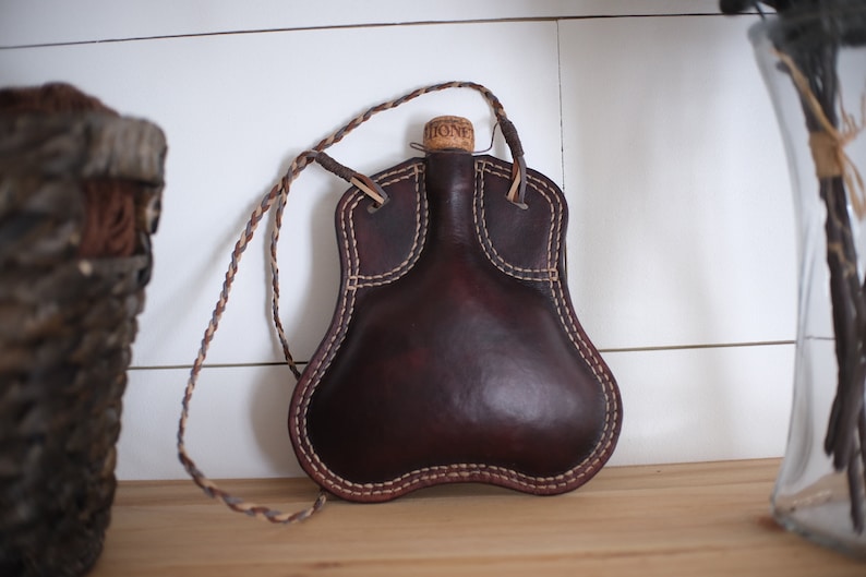 Leather Canteen/costrel/wine Skin - Etsy
