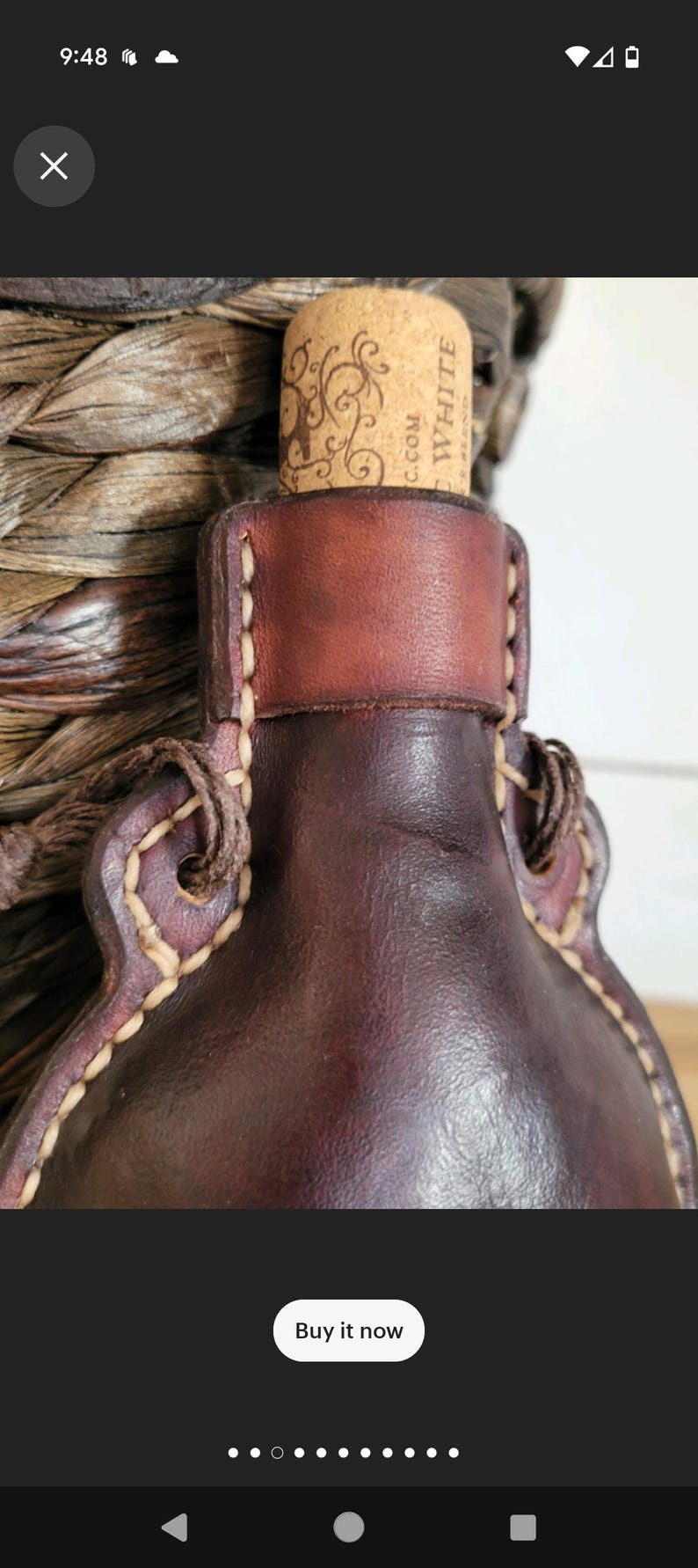 Leather Canteen/costrel/wine Skin - Etsy
