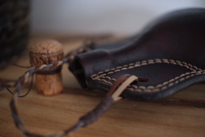 Leather Canteen/costrel/wine Skin - Etsy