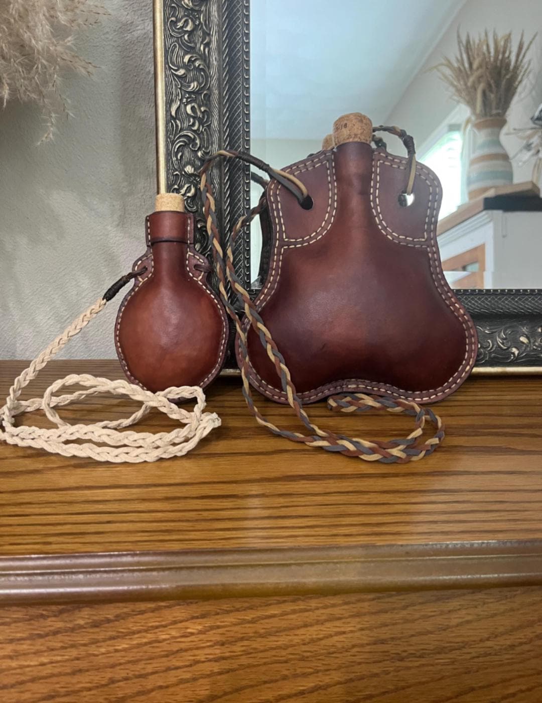 Leather Canteen/costrel/wine Skin - Etsy