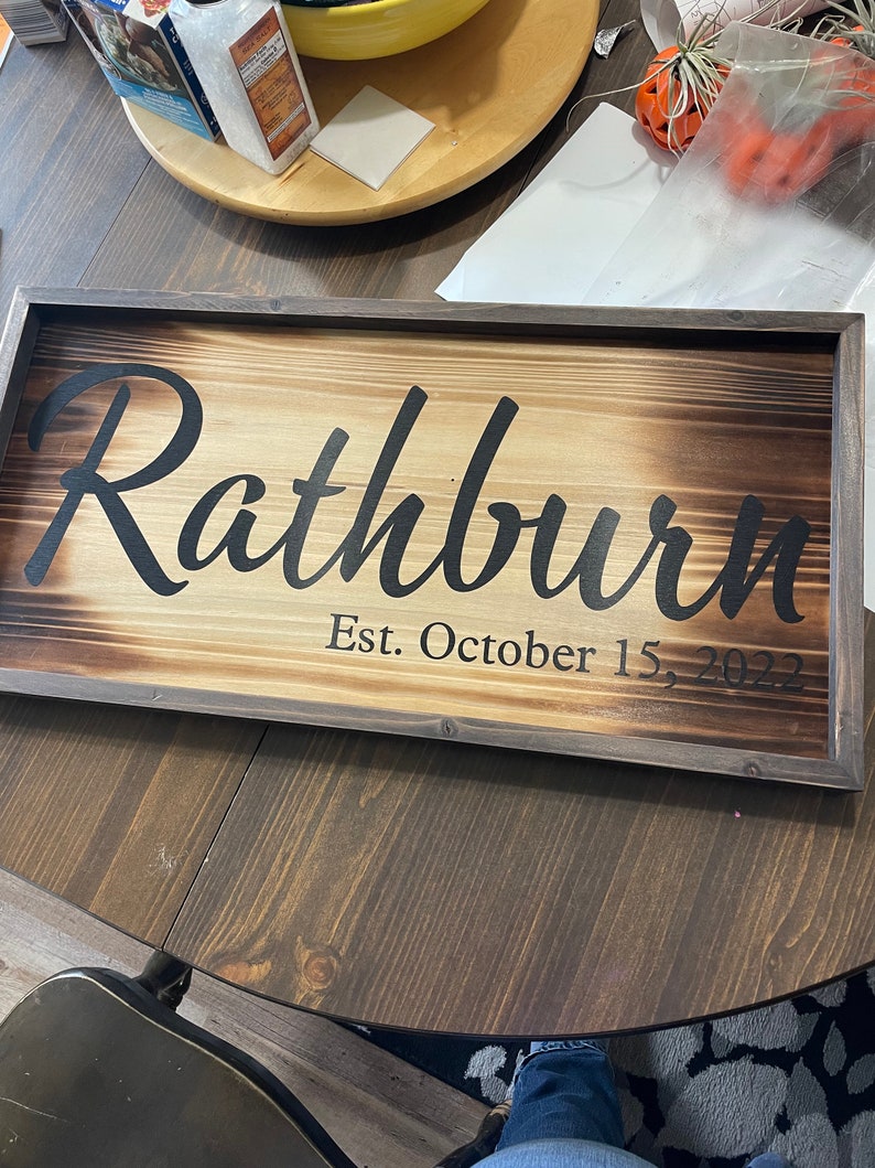 Custom Made Wedding Sign - Etsy