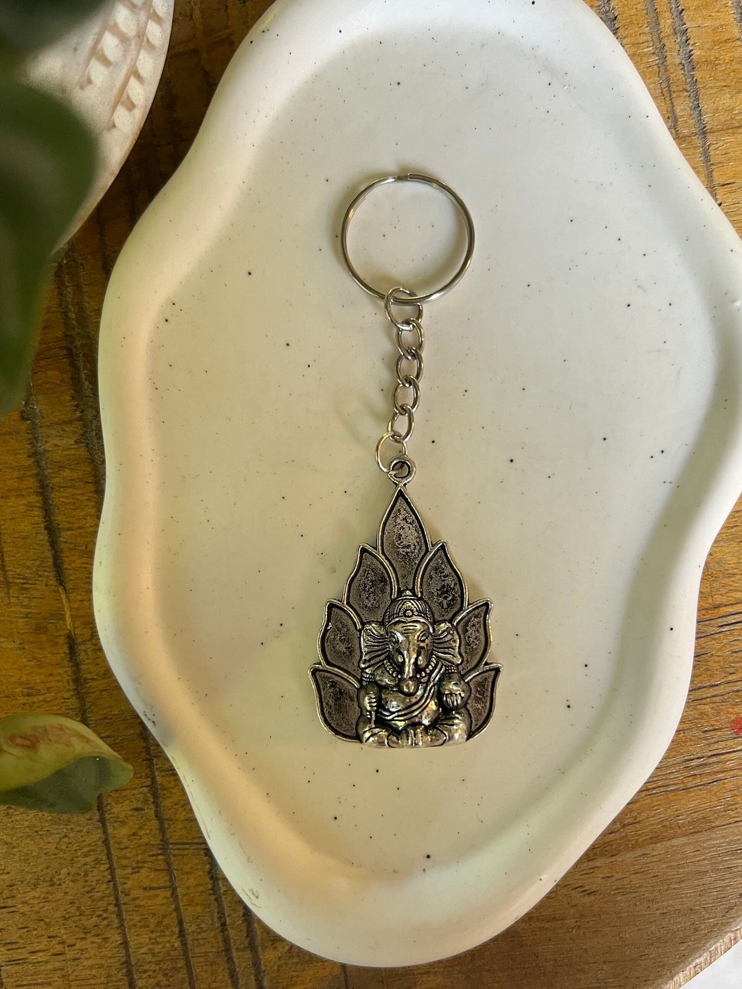 Silver Ganesh/ganesha Keychain - Etsy