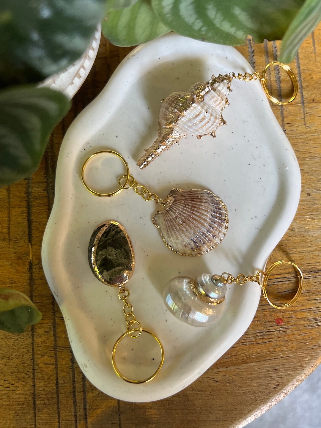Seashell Keychain - Etsy
