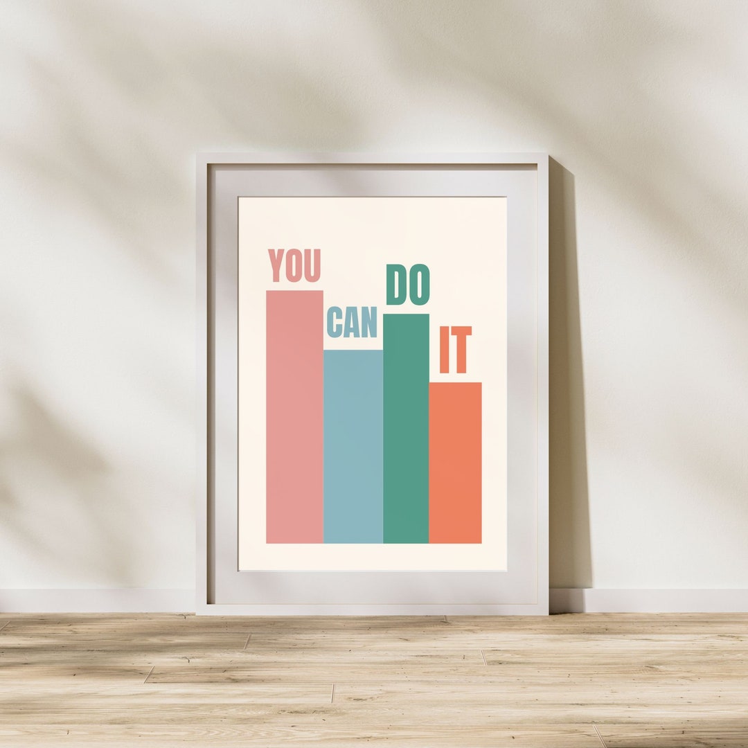 You Can Do It Print, Classroom Print, Digital Download, First Day of ...