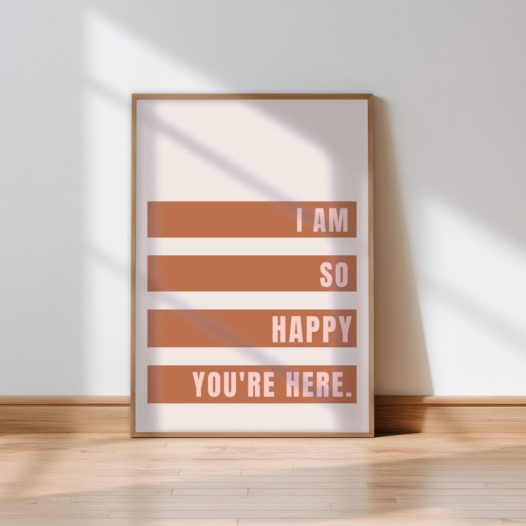 I'm so Happy You're Here, Classroom Print, Classroom Poster - Etsy