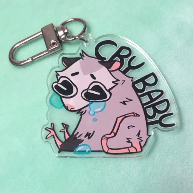 Cry Baby Possum Keychain - Etsy