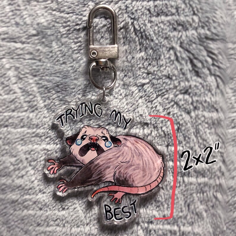 Possum Keychain Oops Discount - Etsy