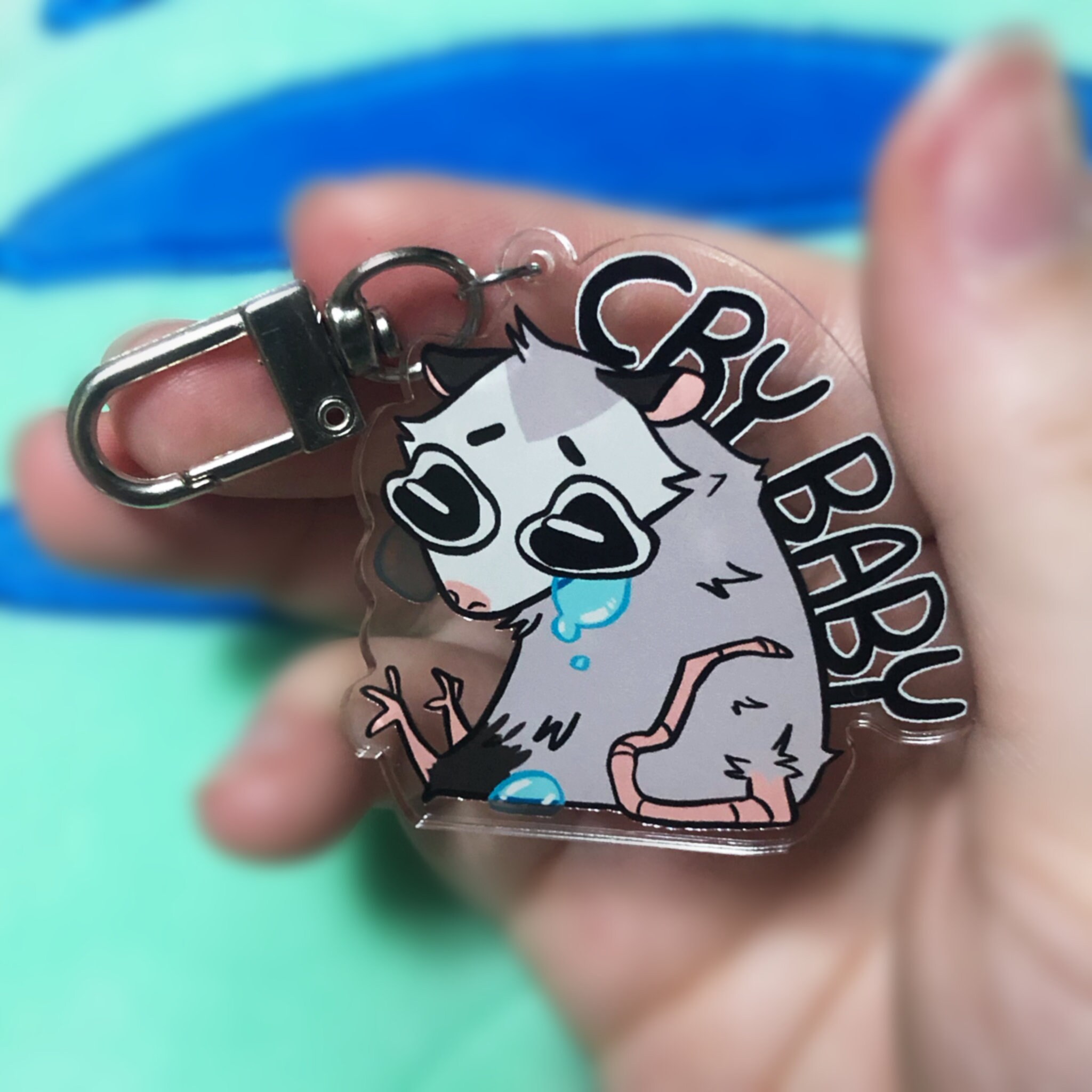 Cry Baby Possum Keychain - Etsy